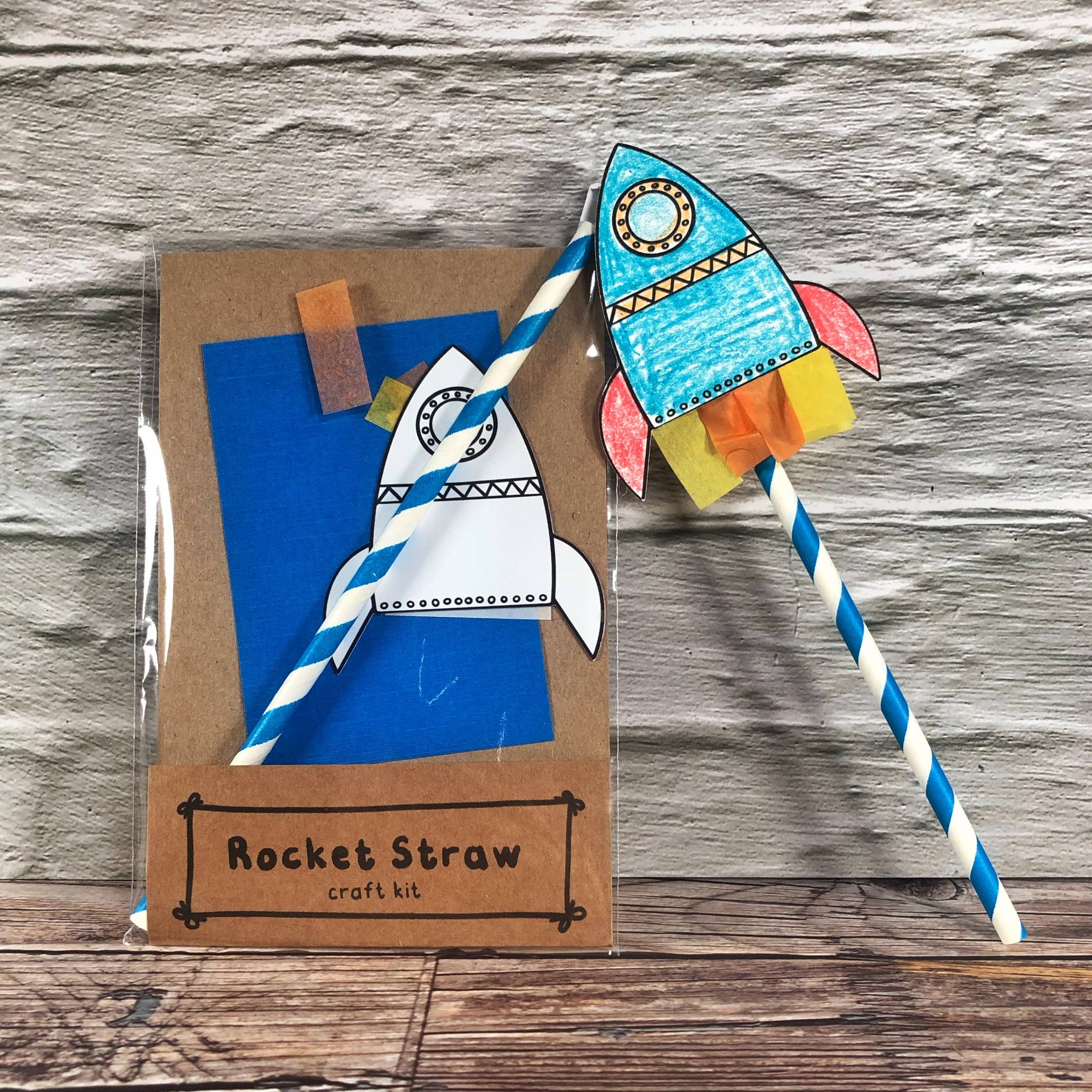 Space Rocket Straw Craft Activity / Party Favour | Witching Hour Provisions
